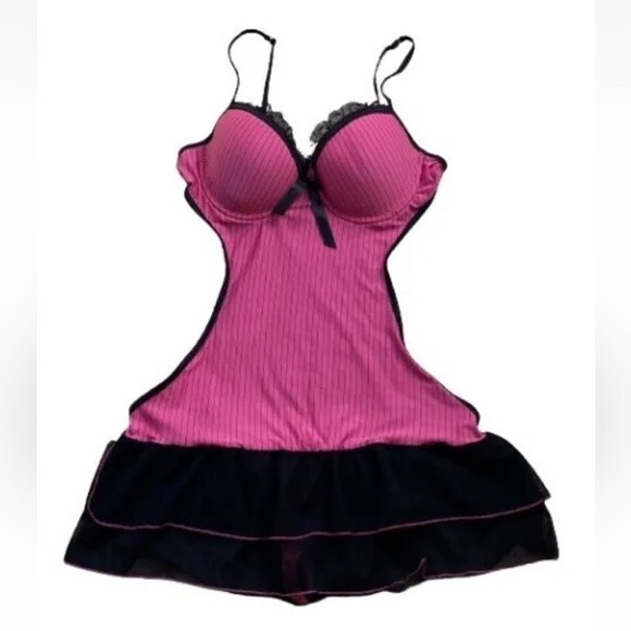 Intimates & Sleepwear | Native Intimates Pink Strip Underwire Bra ...